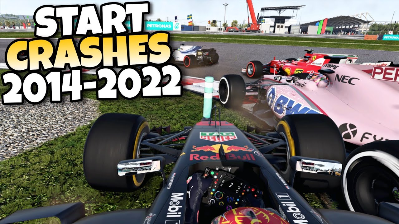 F1 START CRASHES 2014-2022 #5 - YouTube