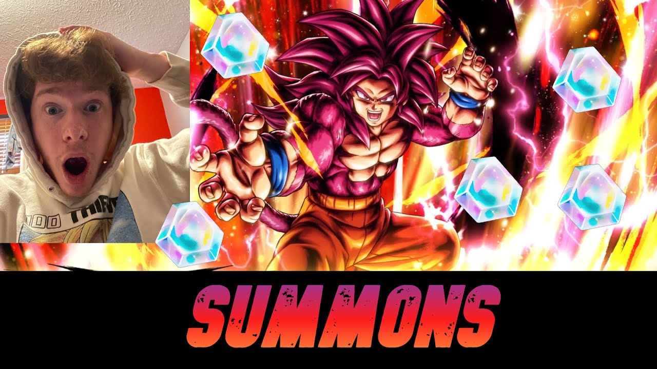 LIVE SUMMONS FOR LF SSJ4 GOKU (DRAGON BALL LEGENDS) - YouTube