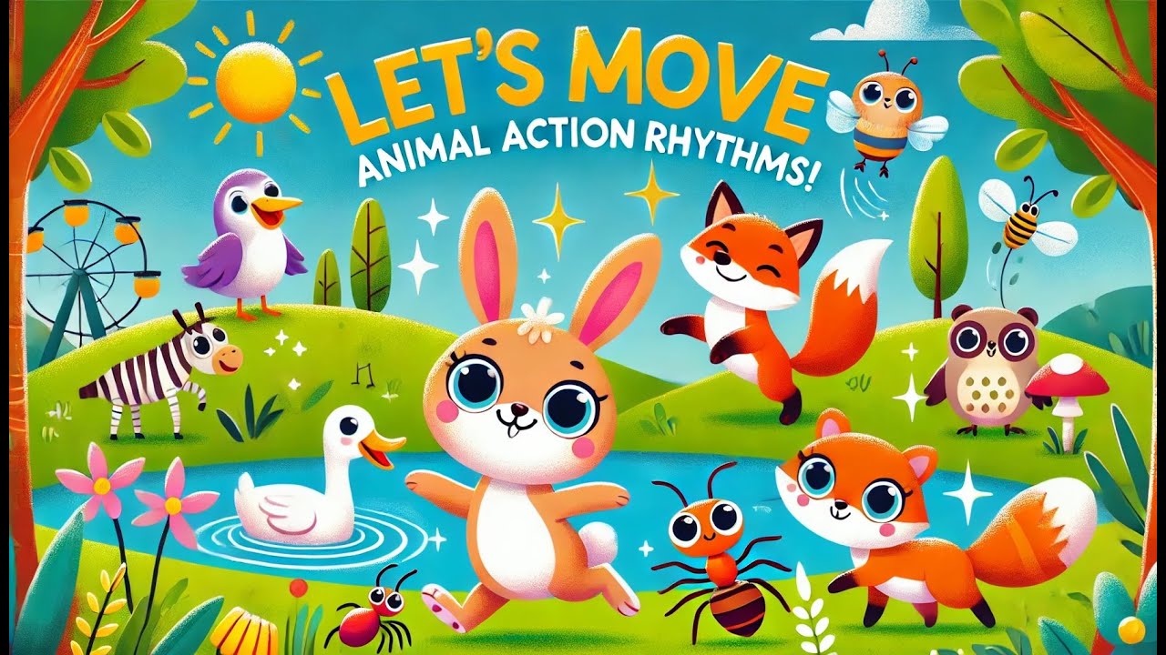 Let's Move Animal Action Rhythms| Nursery Rhymes & Kids Songs| Animal ...
