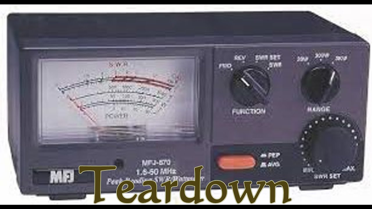 MFJ-870 SWR/WATT meter teardown - YouTube
