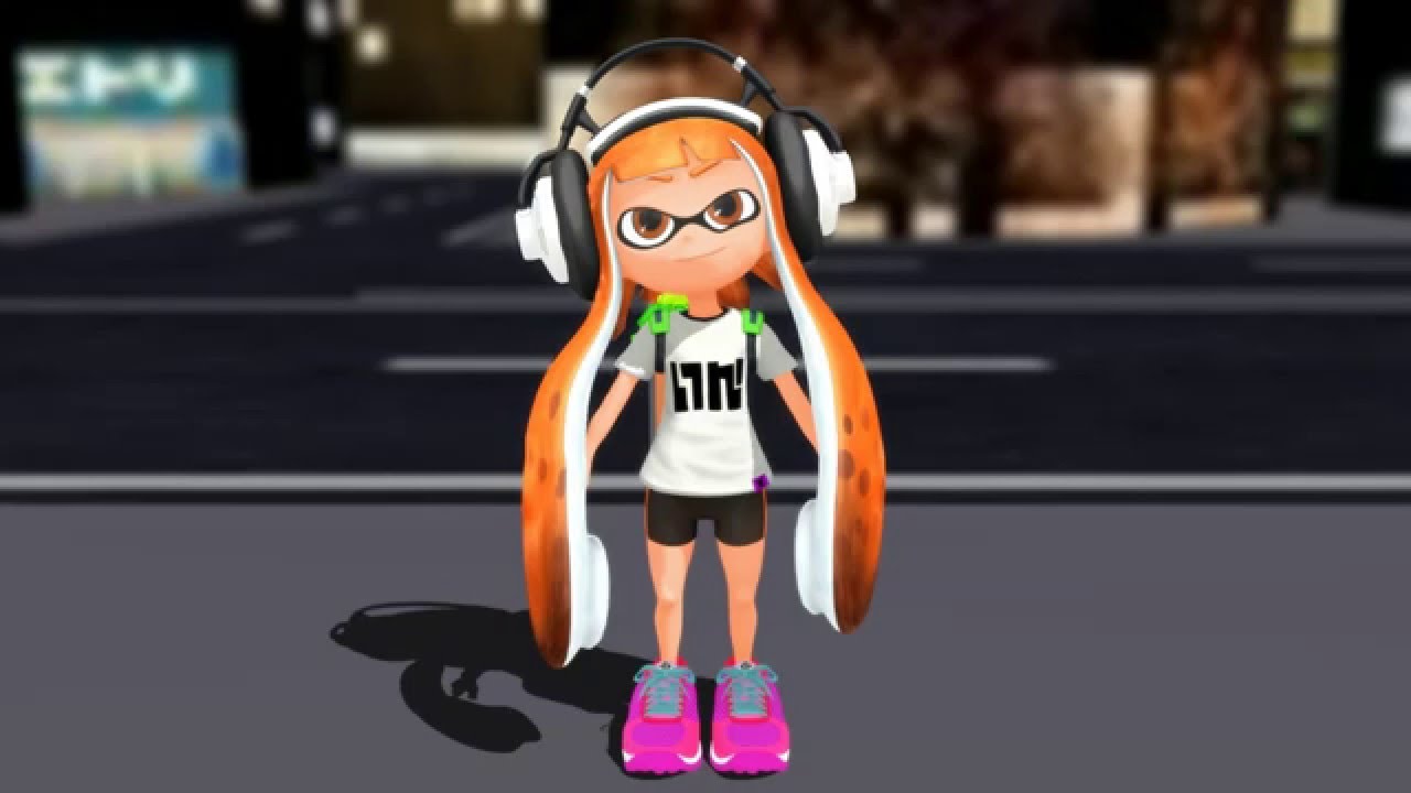 MMD Splatoon "How Little Inkling Girl Will Deal With Monsters" funny ...