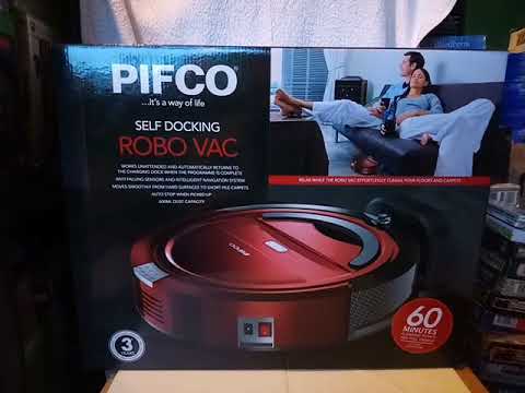 PIFCO ROBO VAC P28027 Self Docking Robot Vacuum Cleaner Box Contents 20 ...