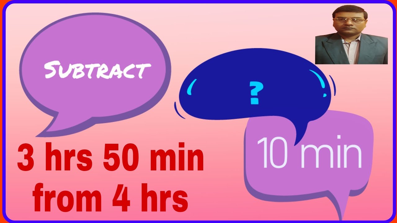 DAV |Class 4 | Maths | Unit 8| Time and Calendar |W S - 4 | Subtraction ...