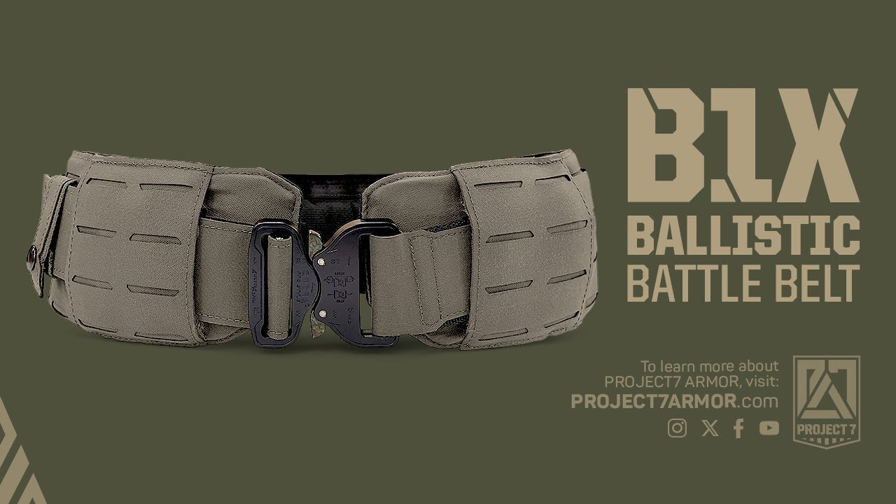 Ballistic Battle Belt (B1X) by PROJECT 7 - YouTube