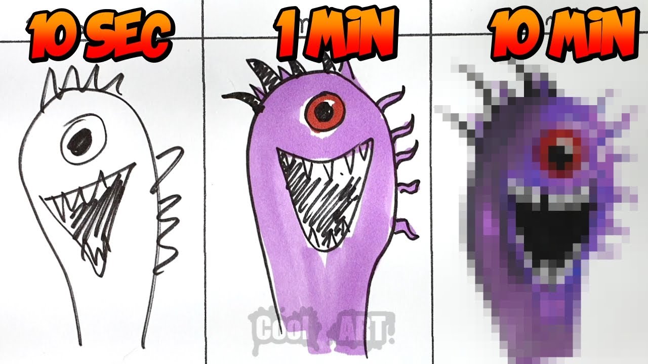 How to draw Durple phase 6 ll Sprunki 10 min Challenge - YouTube