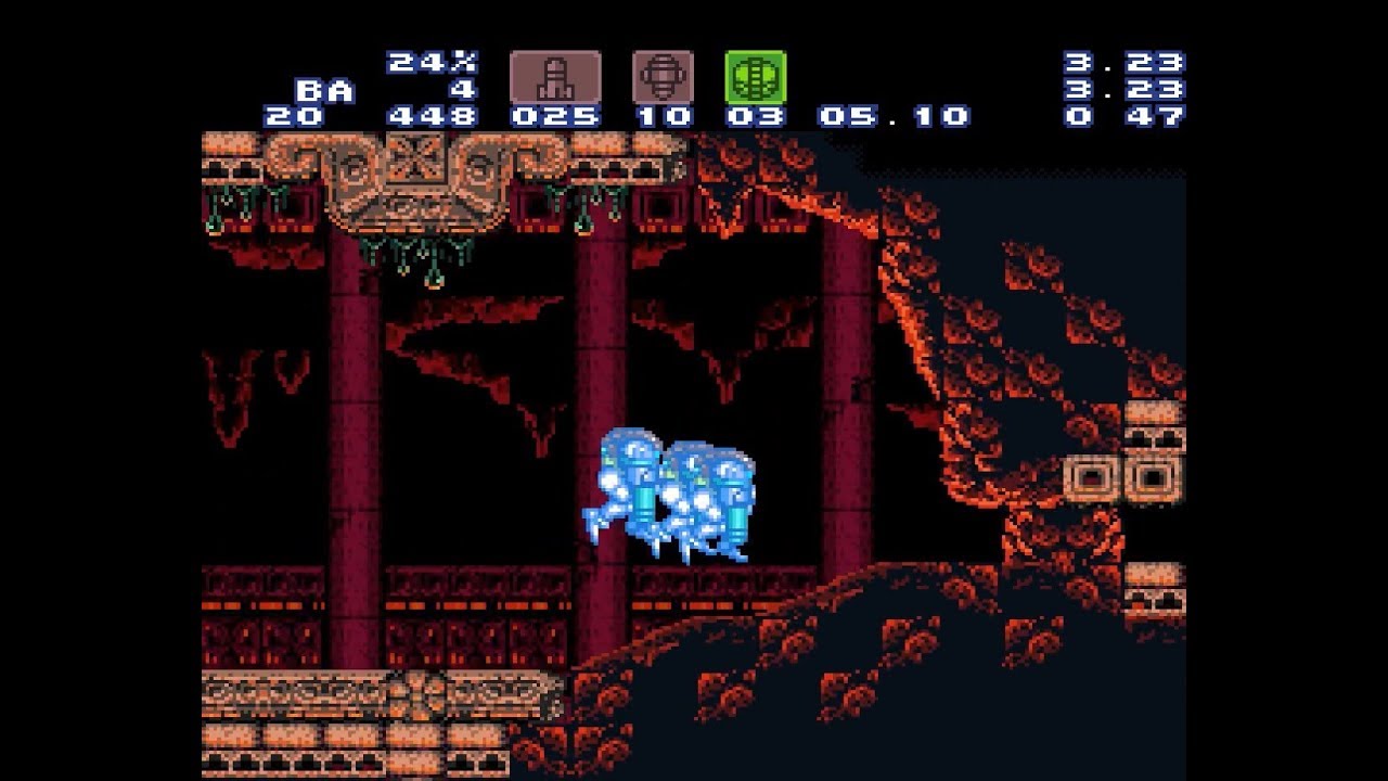 Super Metroid -- Wasteland right-side with speedball - YouTube