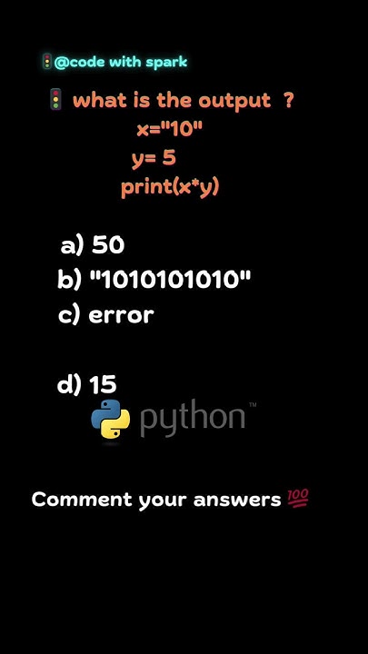Output Of The Code 💯🚦 Python Pythonquiz Pythoncoding Programming Shorts Shortsfeed