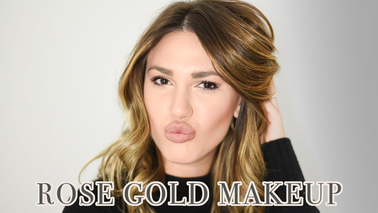ROSE GOLD MAKEUP TUTORIAL - YouTube