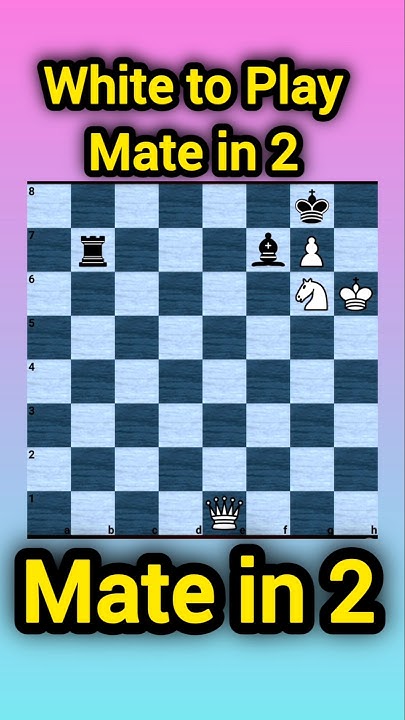 Brilliant Mate in 2 Puzzle! White to Move🧩🧩🧩 ️#chess #ajedrez #puzzle # ...