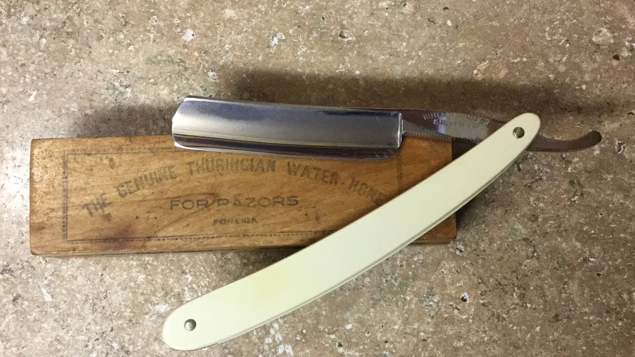 Thuringian- The Celebrated Water Razor Hone - YouTube