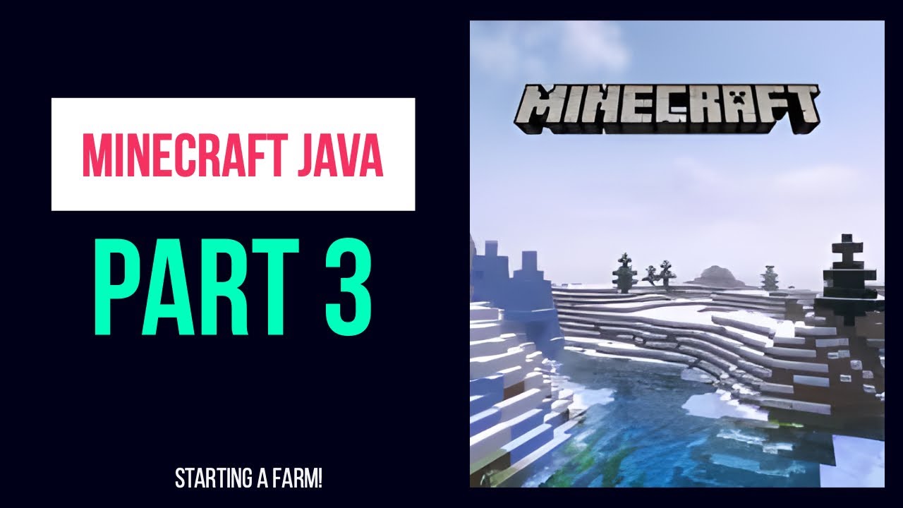 Minecraft Java WINTER Series - Making a farm (Part 3) - YouTube