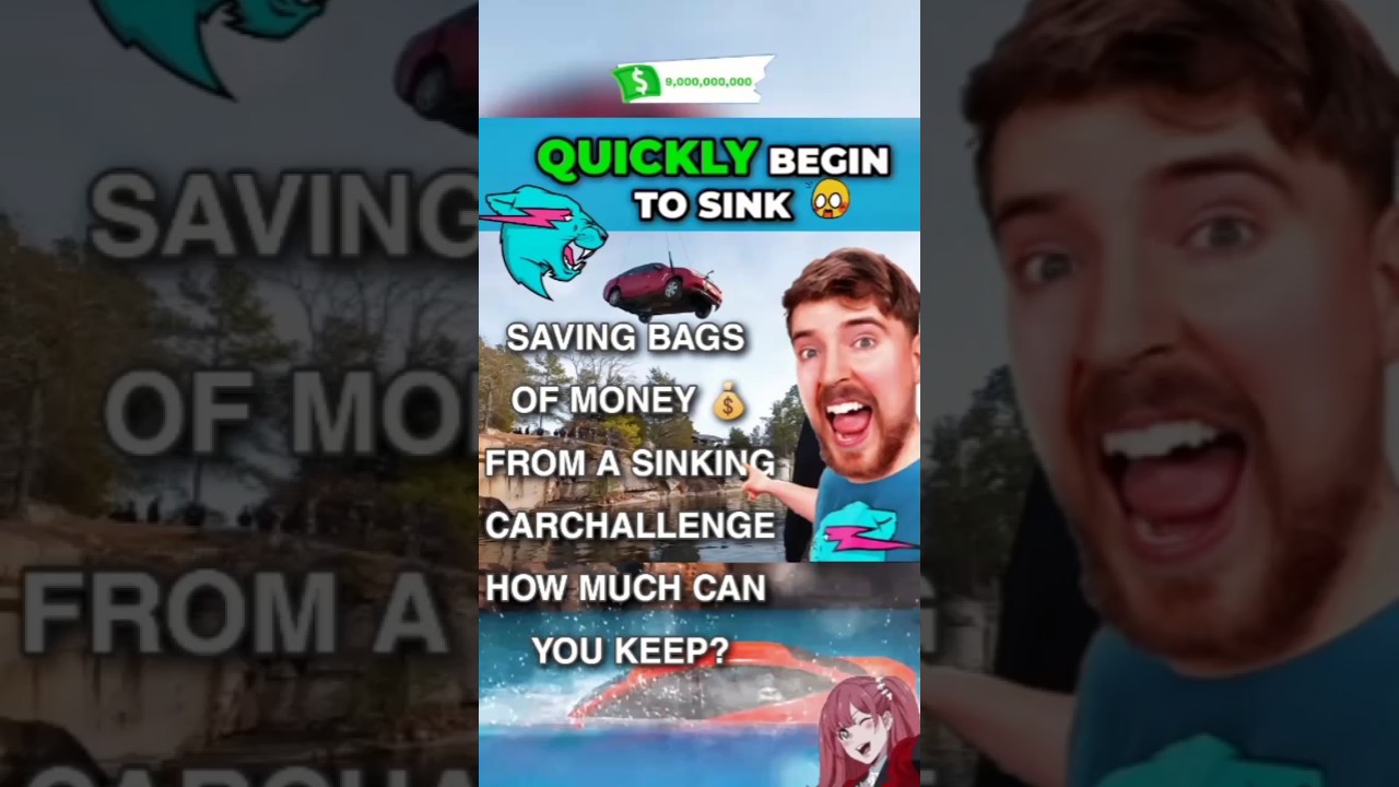 Saving Bags Of Money From A Sinking Car 😯 How Much Can You Keep ? # ...