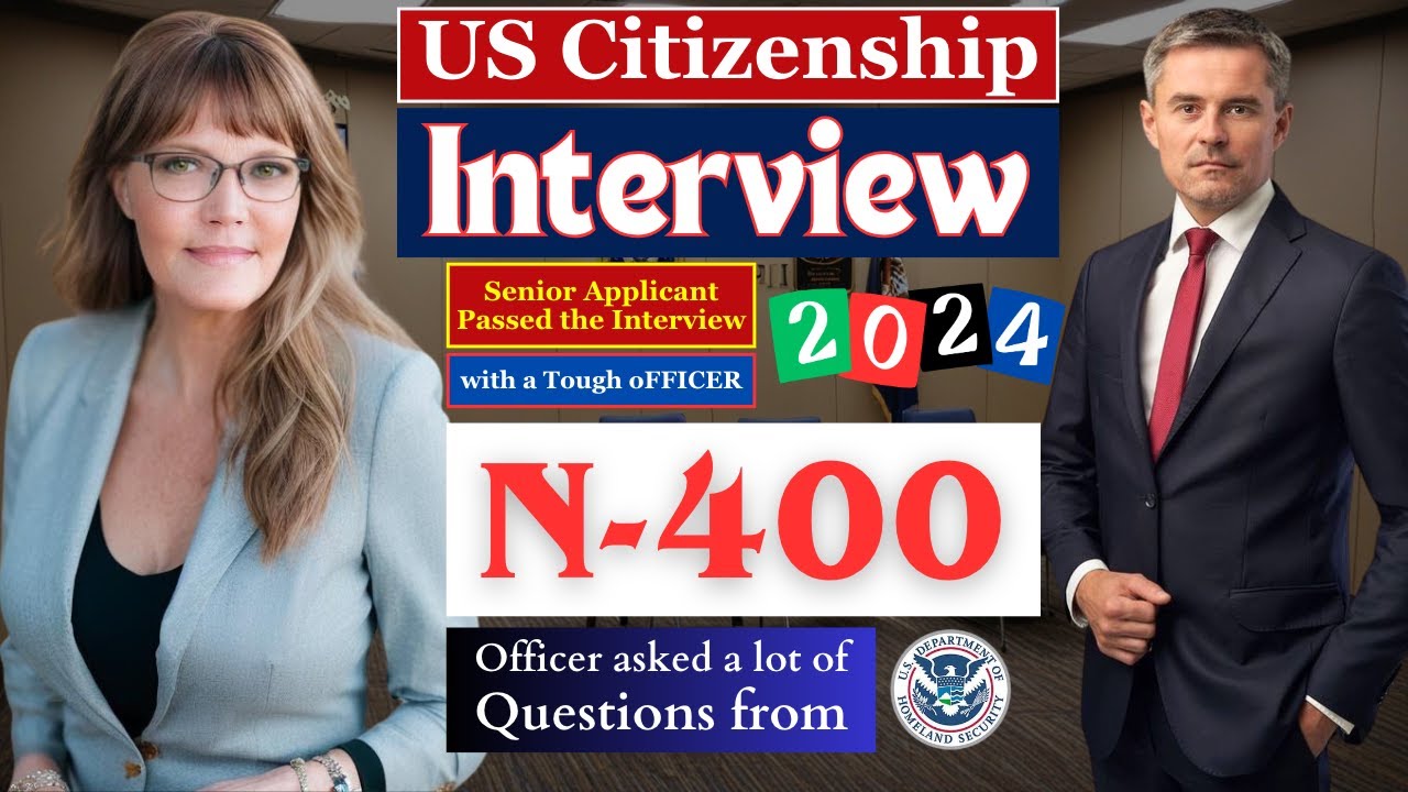 Real Interview of US Citizenship 2024 - N400 Naturalization Interview ...