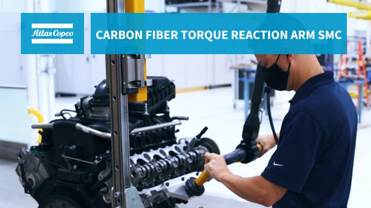Carbon fiber torque reaction arm SMC I Atlas Copco - YouTube