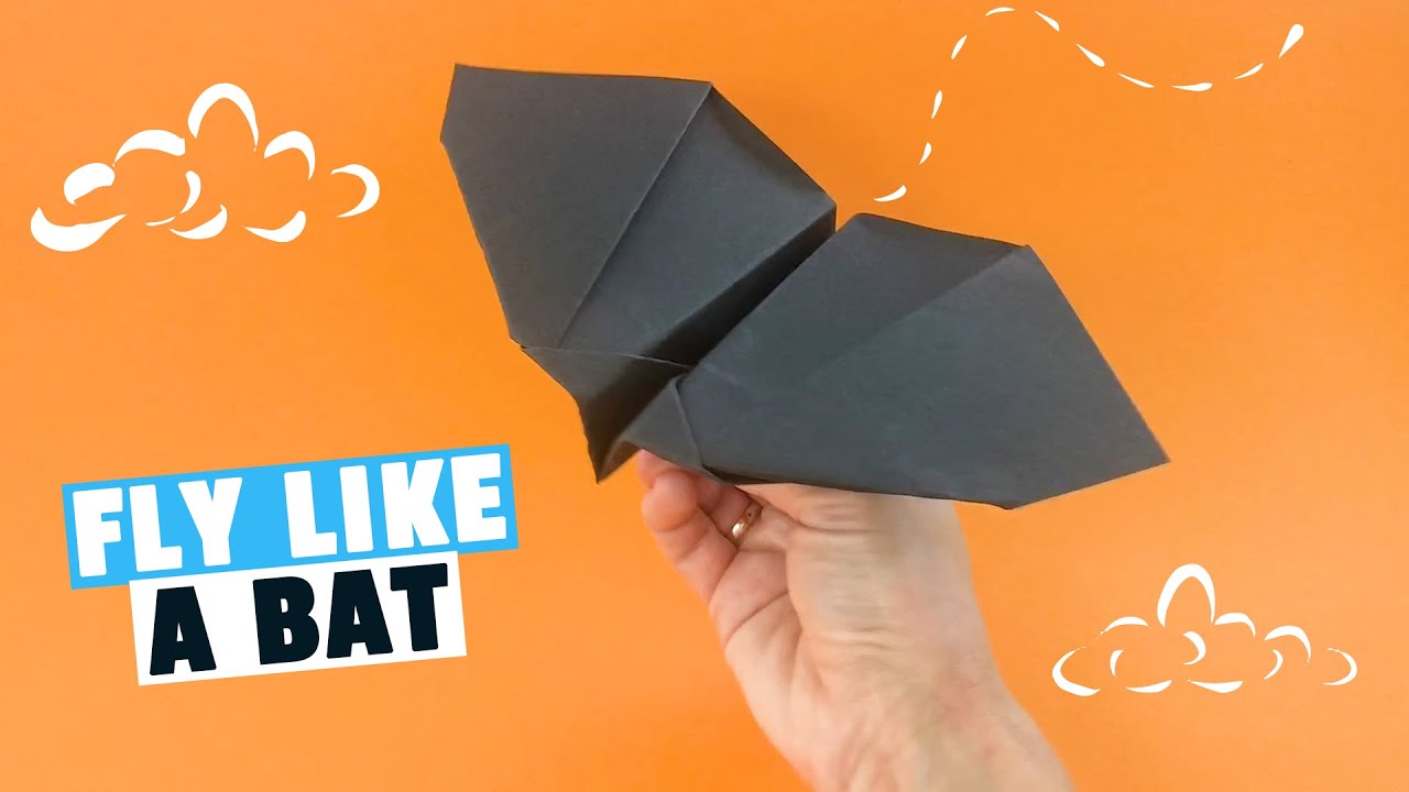 How to make a Paper Plane Fly Like a Bat | Flapping like Butterfly ...