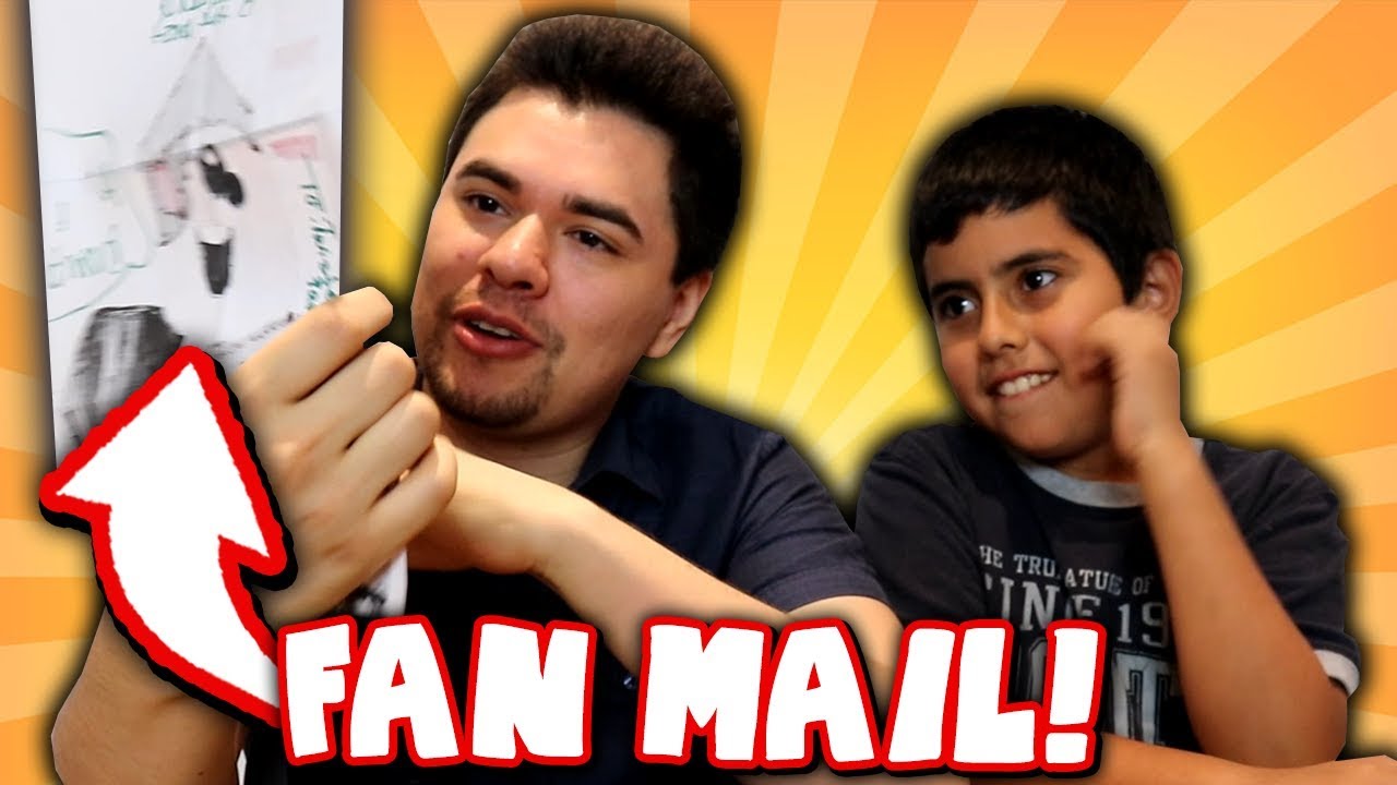 FAN MAIL UNBOXING WITH MY LITTLE BROTHER!! - YouTube