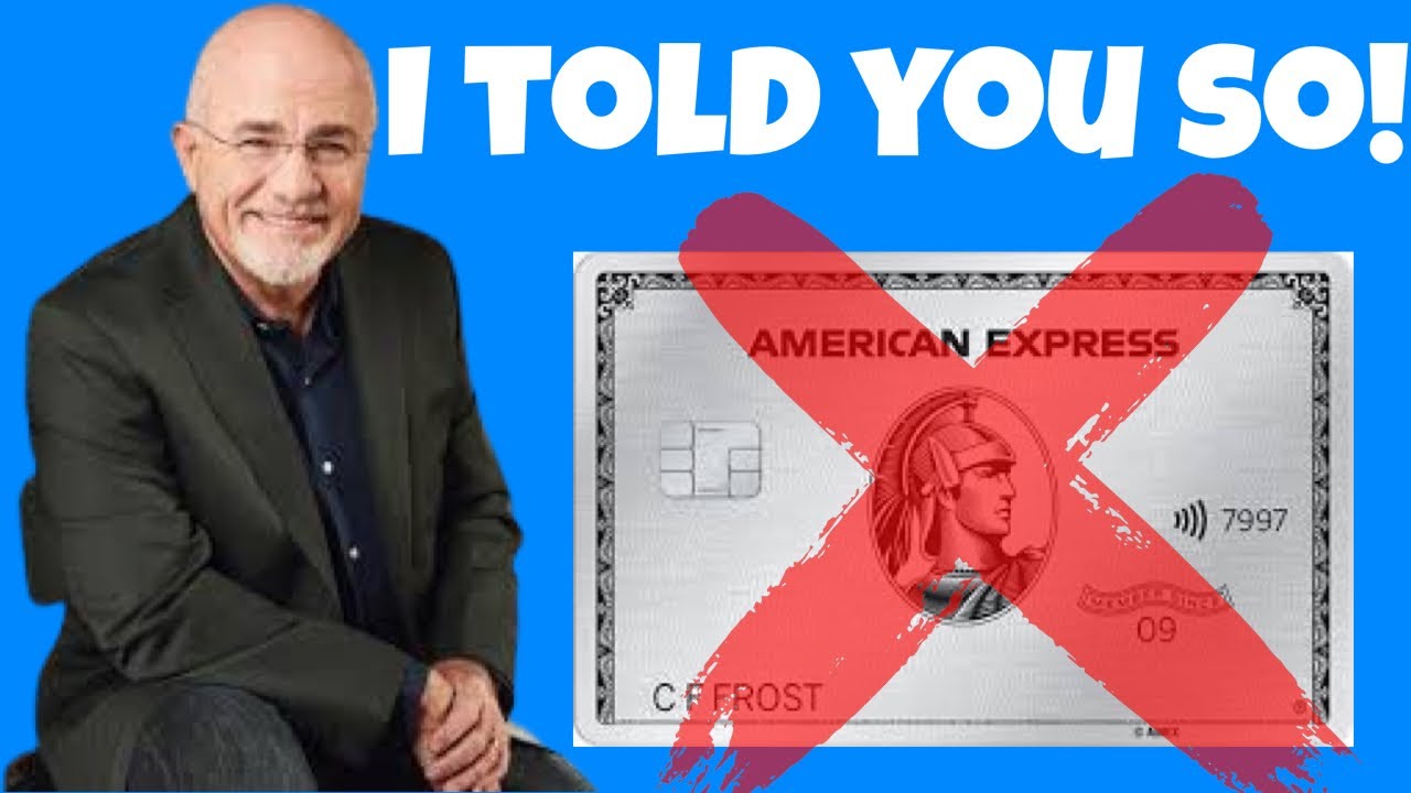 Credit cards, Dave Ramsey, bad financial decisions - YouTube