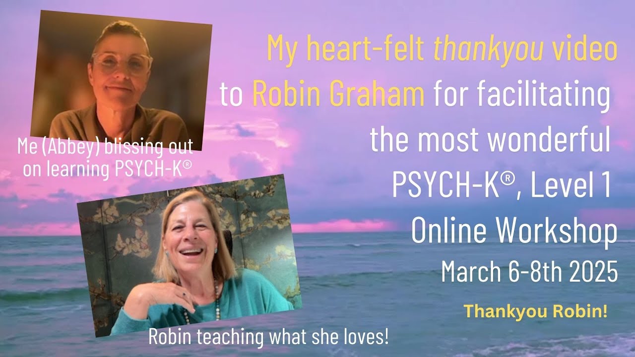My heartfelt thank you to Robin Graham for a wonderful Lvl 1 Online ...