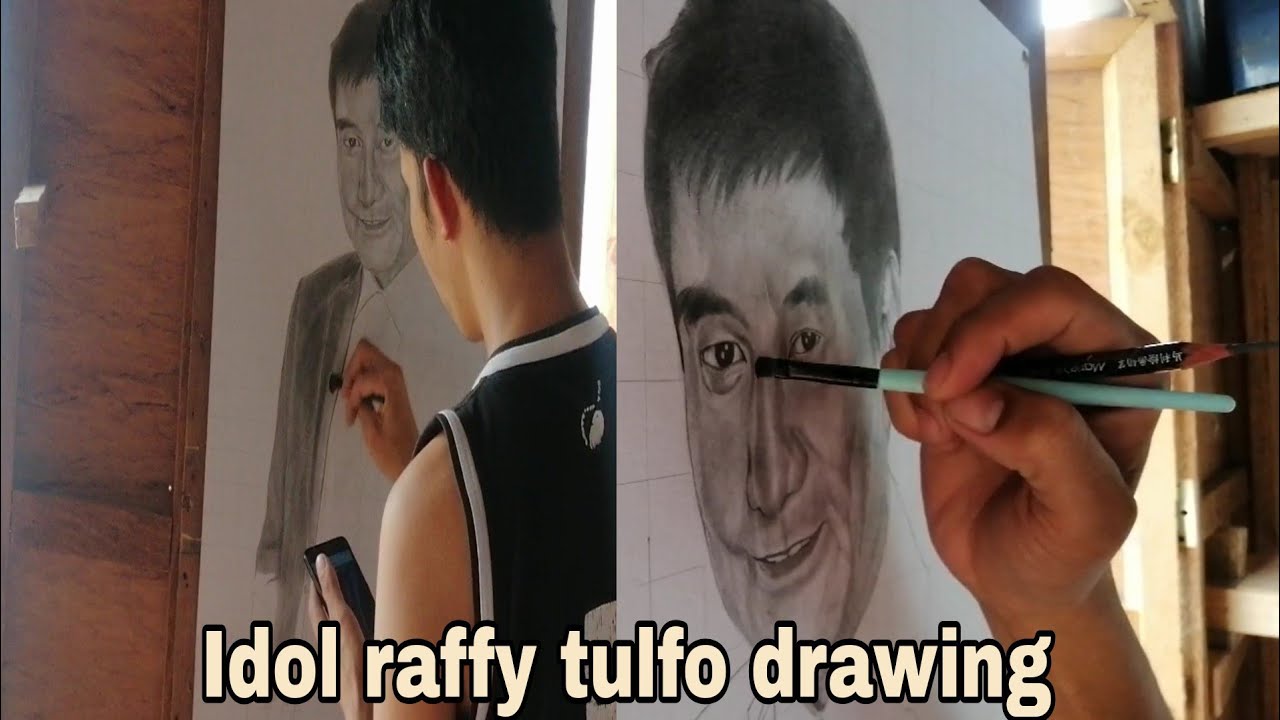 "Idol Raffy tulfo"( Portrait )pencil drawing 20x30 illustrationboard ...