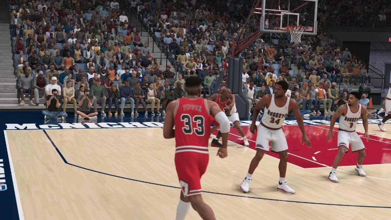 NBA 2K25 "PS5 PRO" MICHAEL JORDAN WITH THE LEFT HAND FLOATER OVER HIS ...