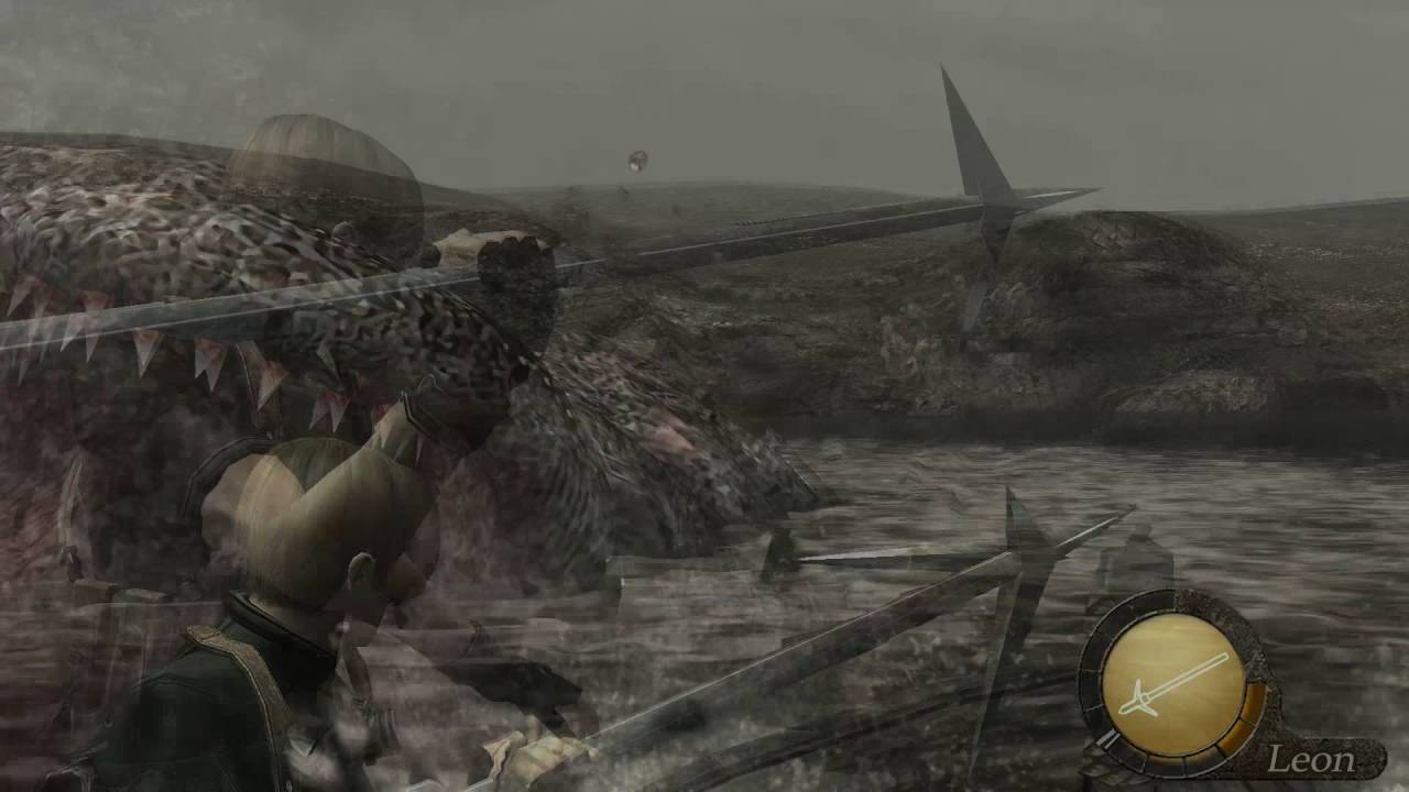 Resident Evil 4 HD - Del Lago Boss Fight (Giant Salamander) - YouTube