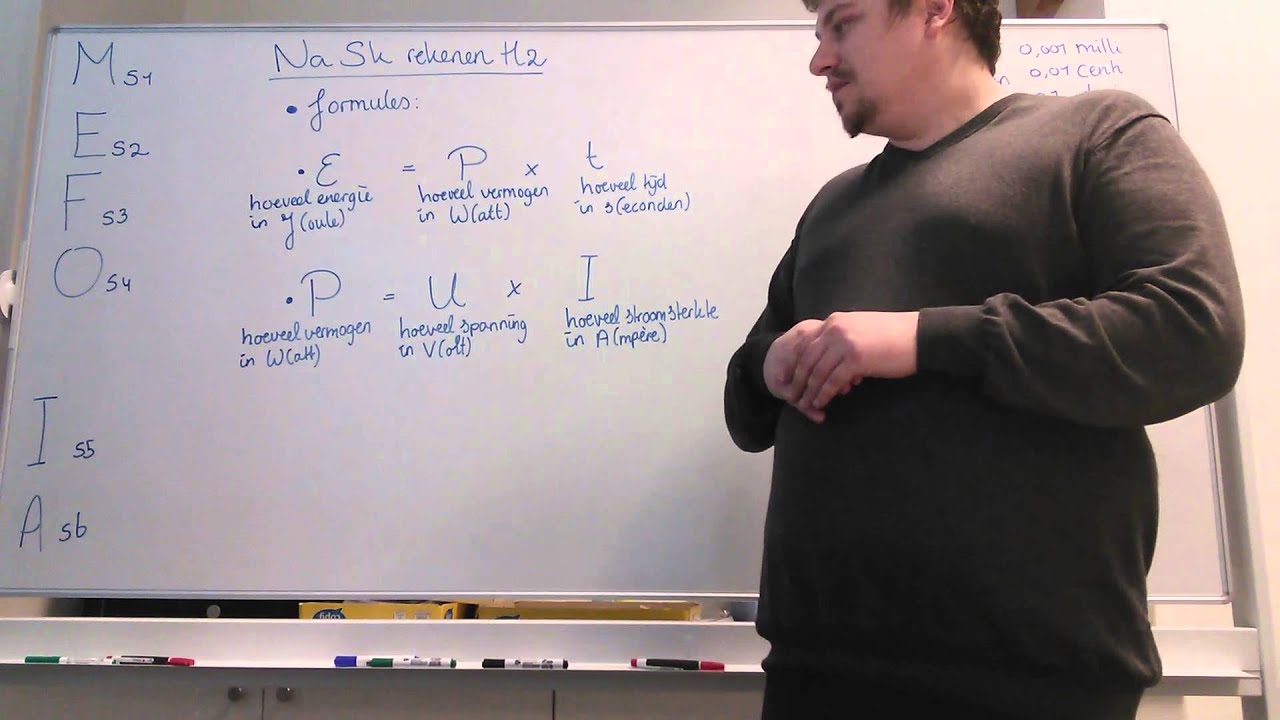 NaSk Formules E=Pxt en P=UxI - YouTube
