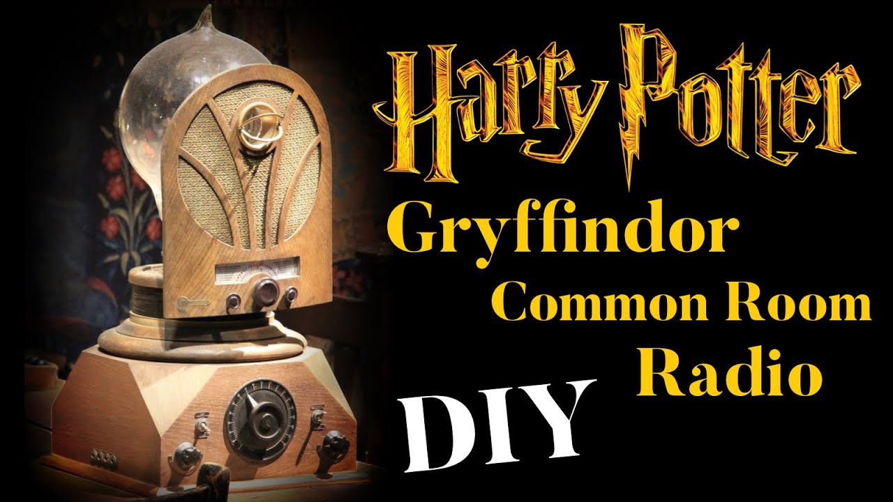 👩‍🎨 HARRY POTTER HOGWARTS GRYFFINDOR COMMON ROOM RADIO DIY PART 1 ...