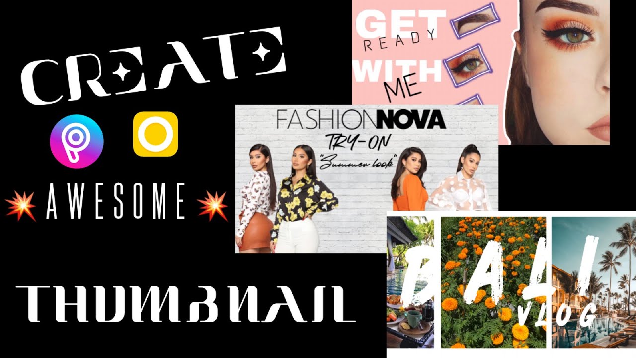 how to make your own BOMB THUMBNAILS for YOUTUBE! - YouTube