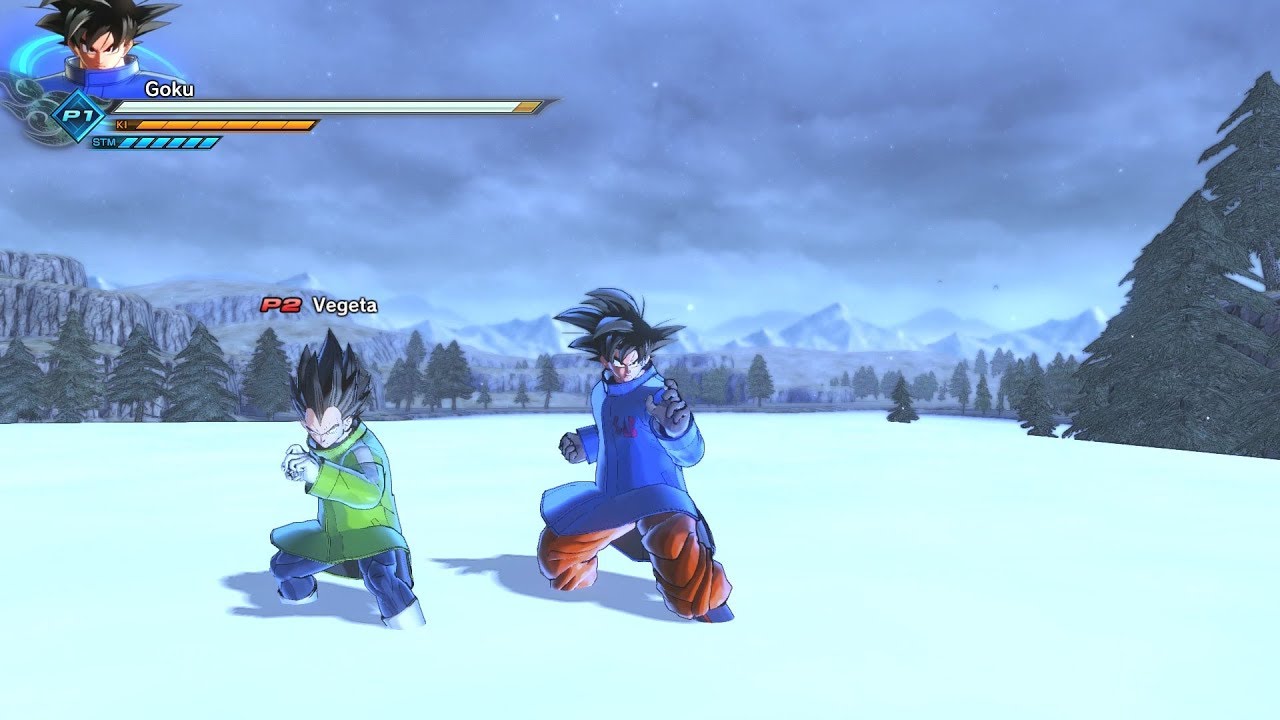 DragonBall Xenoverse 2 Goku and Vegeta Snowsuit's - YouTube