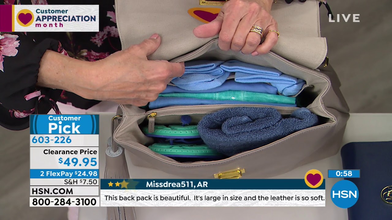 JOY IMAN Tassel Chic Leather Backpack with RFID - YouTube