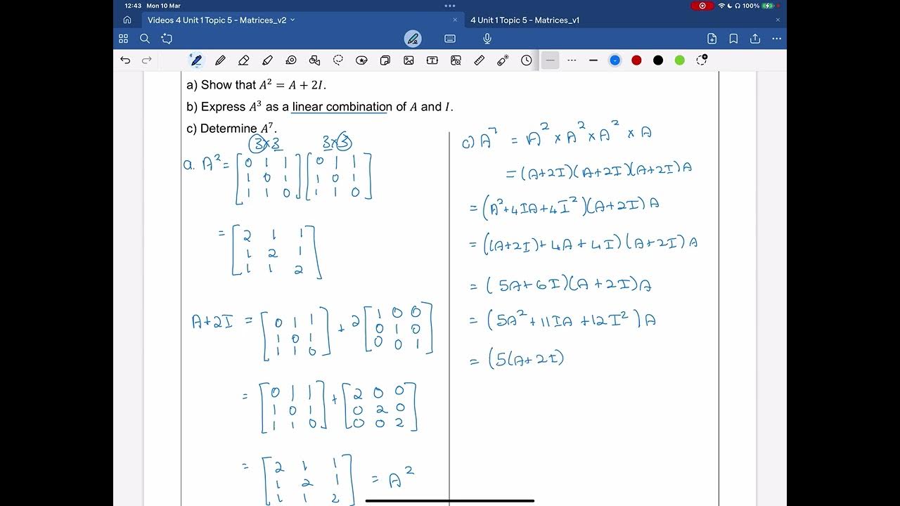 SM U1 T5 MATRICES EG8 - YouTube