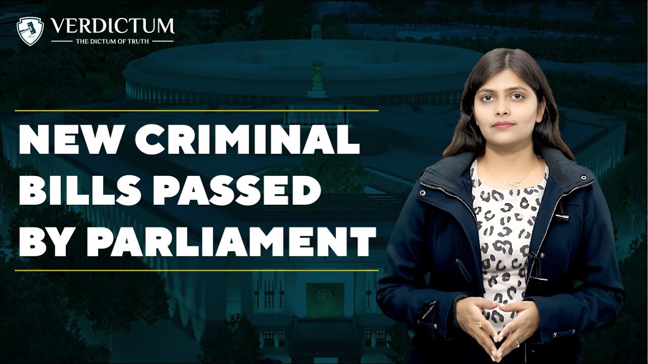 Three New Criminal Bills Passed By Parliament. - YouTube