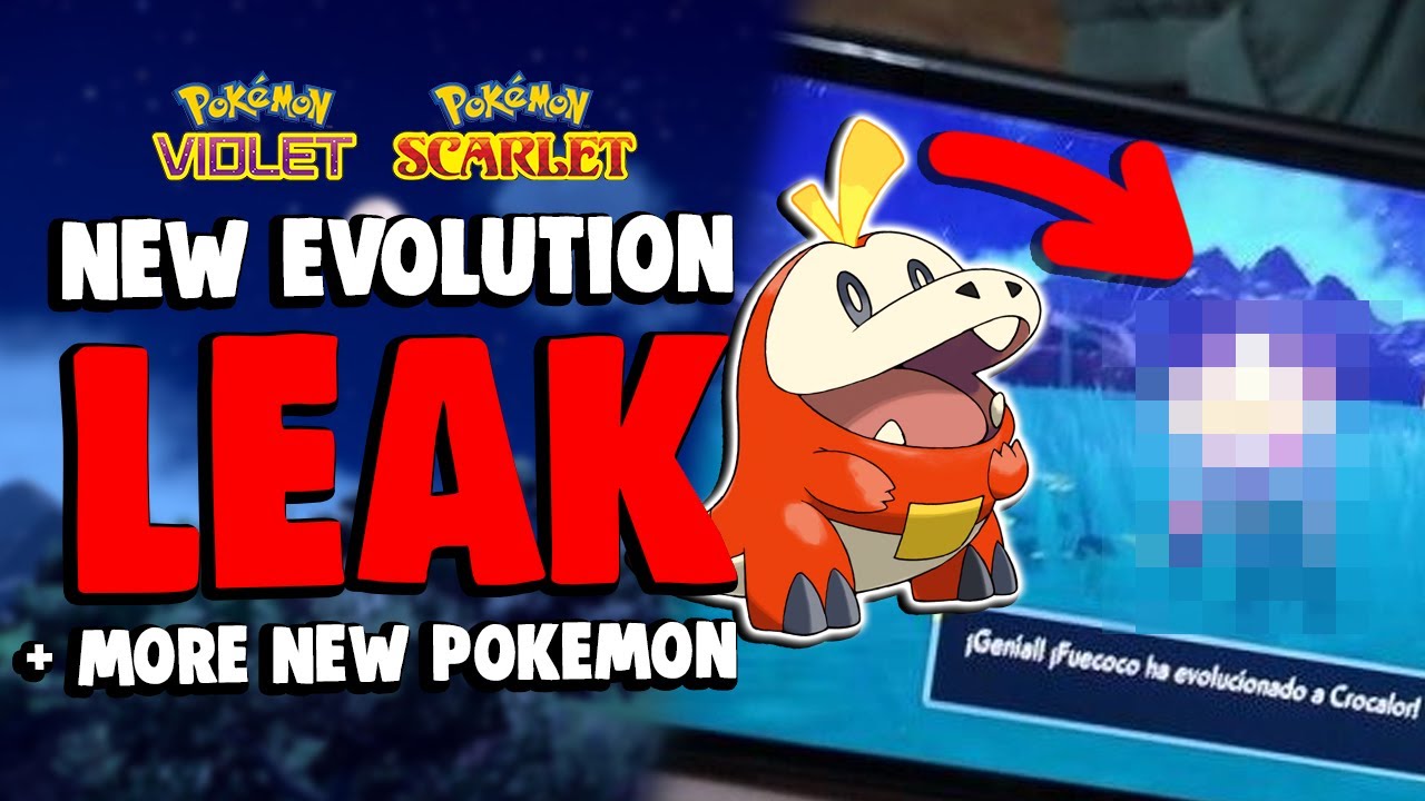 FUECOCO EVOLUTION HAS BEEN LEAKED! + NEW Pokemon for Scarlet and Violet ...