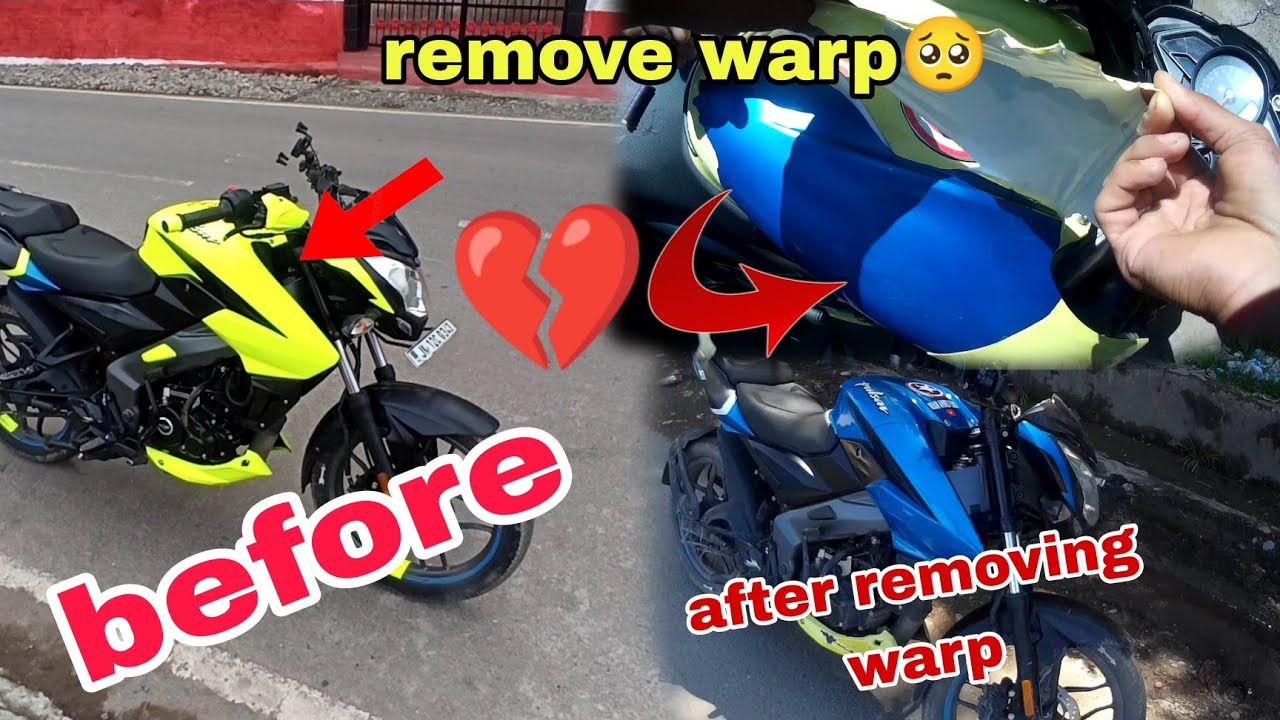 NS 125 REMOVE WARP💔 | YA KYA KAR DEYA BIKE KO🥺 | NS 125 MODIFIED| REMOVE WARP NS125 - YouTube