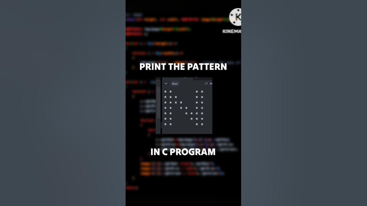 Print The Pattern Programming Cprogramming Coding Code Youtube