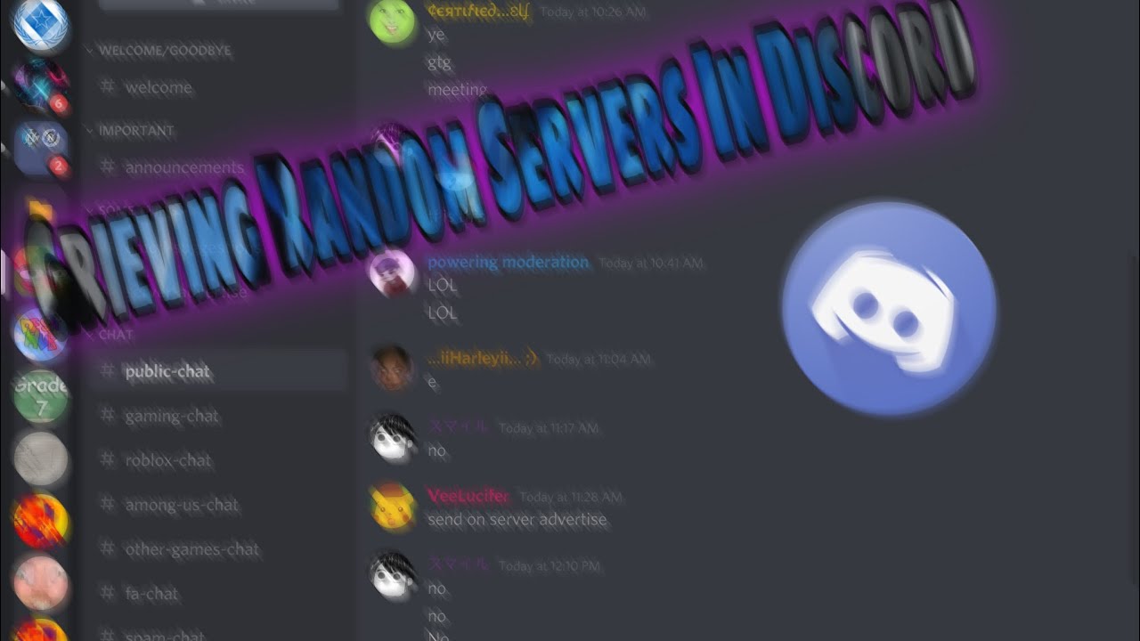 Grieving Random Servers In Discord - YouTube