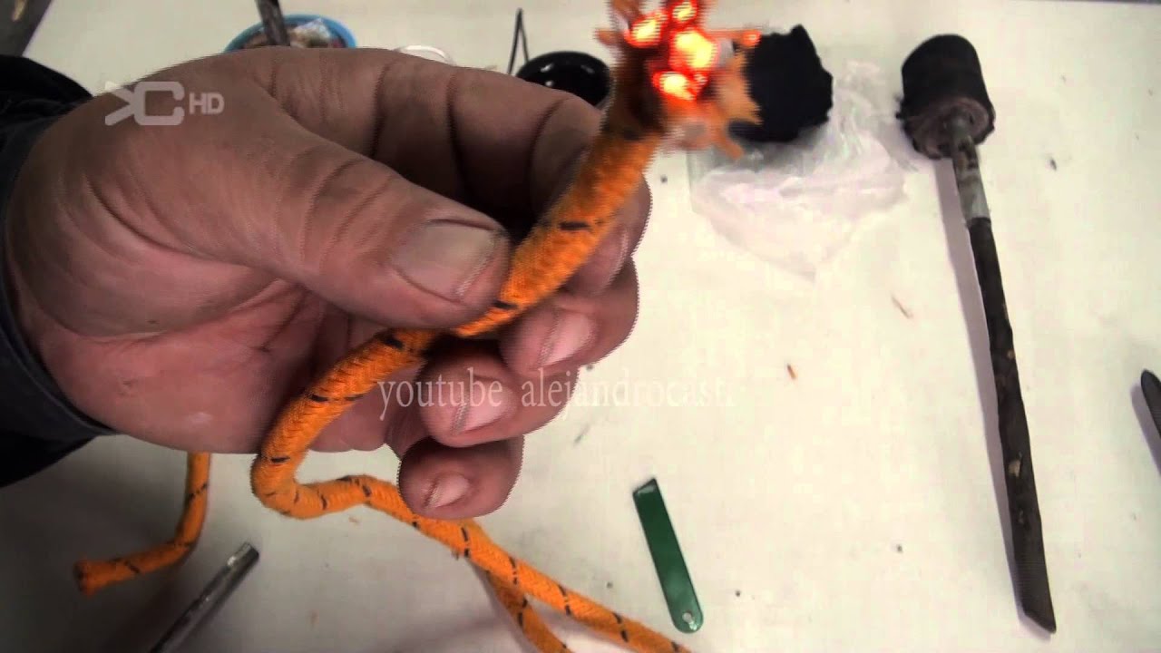 Yesca y pedernal para fuego - YouTube