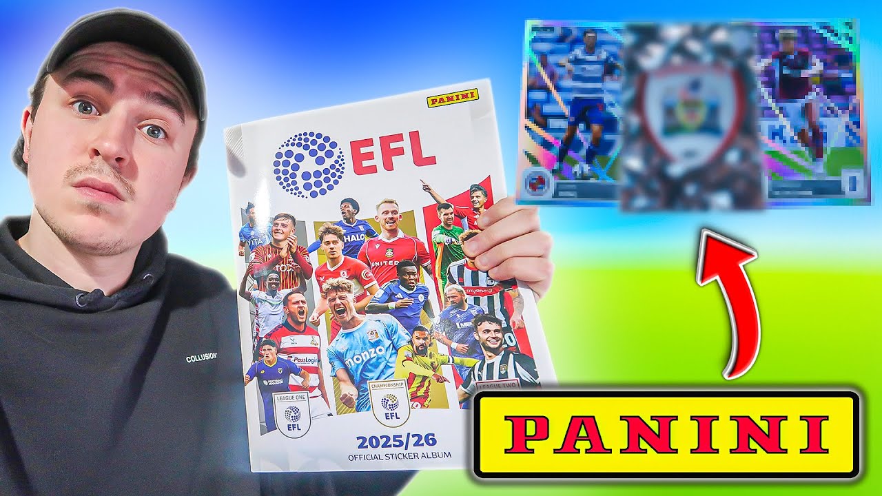 EFL Panini Stickers Starter Pack Opening - Who Will I Get? - YouTube
