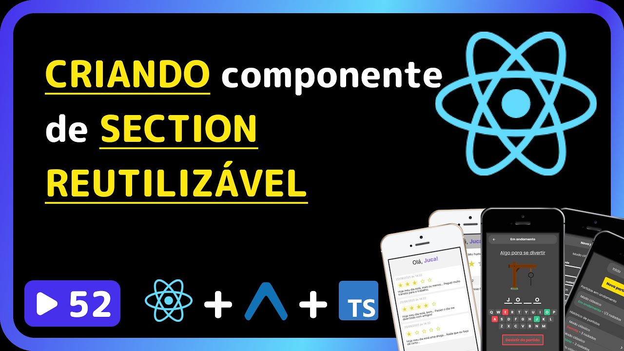Curso base de React Native 2025: #52 - Criando componente de SECTION ...