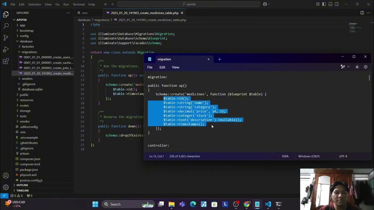 TUGAS FRAMEWORK MEMBUAT PROJECT SEDERHANA MENGGUNAKAN LARAVEL BERBASIS ...
