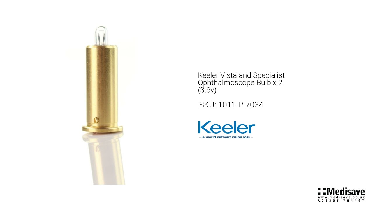 Keeler Vista and Specialist Ophthalmoscope Bulb x 2 3 6v 1011 P 7034 ...