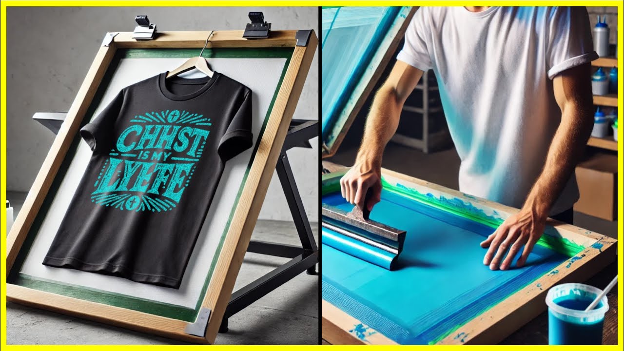 SCREEN PRINTING DISTRESS EFFECT - YouTube