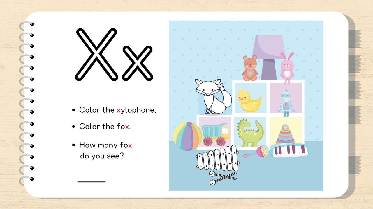 Let's learn letter Xx | 즐겁게 익히는 알파벳 Xx - YouTube
