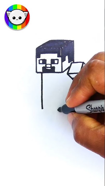How to Draw Steve Minecraft | #shorts - YouTube
