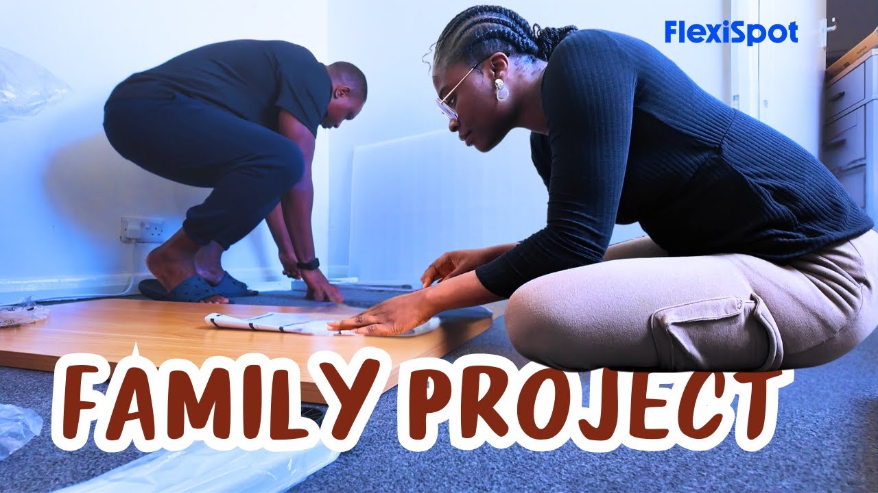We Took On A Family Project! || Review Flexispot E7 Standing Desk - YouTube