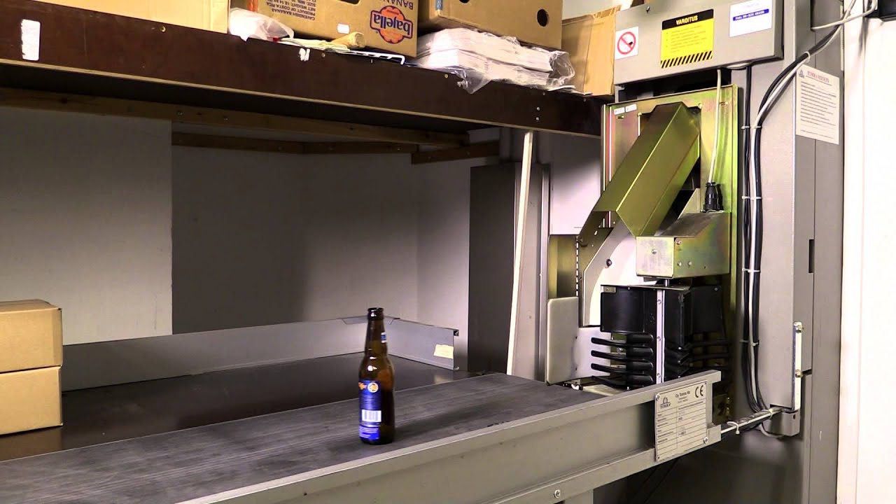 Reverse vending machine from the back side - YouTube