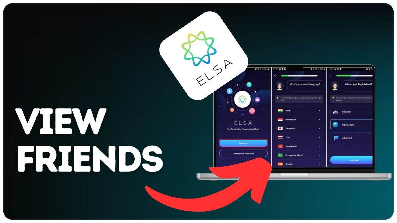 How to view friends on ELSA Speak? - YouTube