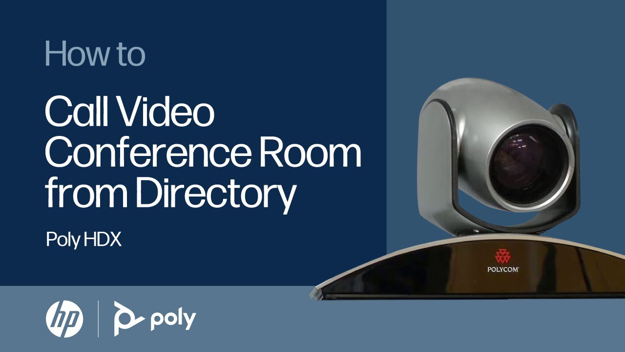 HDX: Call a Video Conference Room from the Directory | HP Support - YouTube