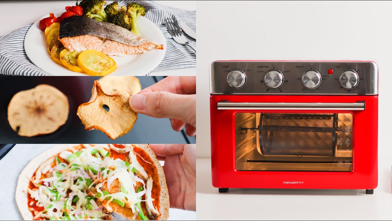 PerySmith Airfryer Oven | 3 Easy Recipes | HomeCooking | Tortilla Pizza ...