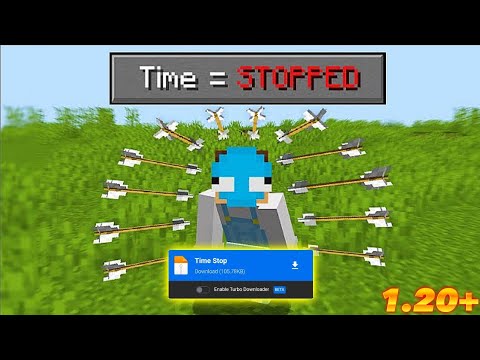 time stop addon for minecraft pe 1.20 /Time stop addon mcpe - YouTube